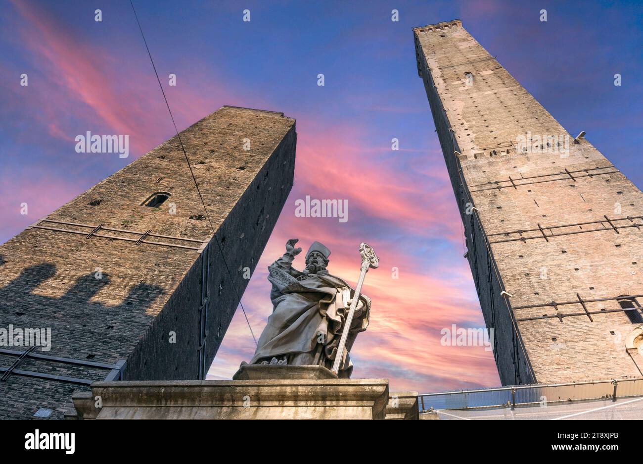 Two Towers (Le Due Torri Garisenda e degli Asinelli) as symbols of ...