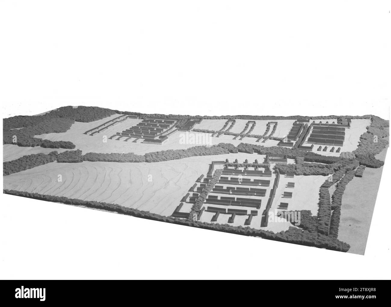 Model of a planned settlement at Laaer Berg (part of the so-called ...