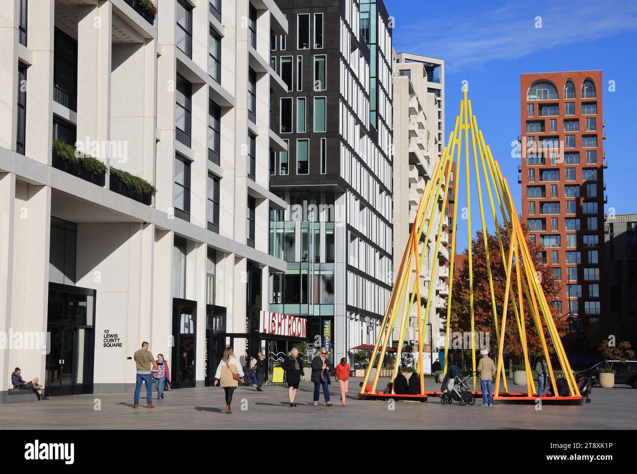 Contemporary Christmas tree in front of Lightroom and Meta on Lewis ...