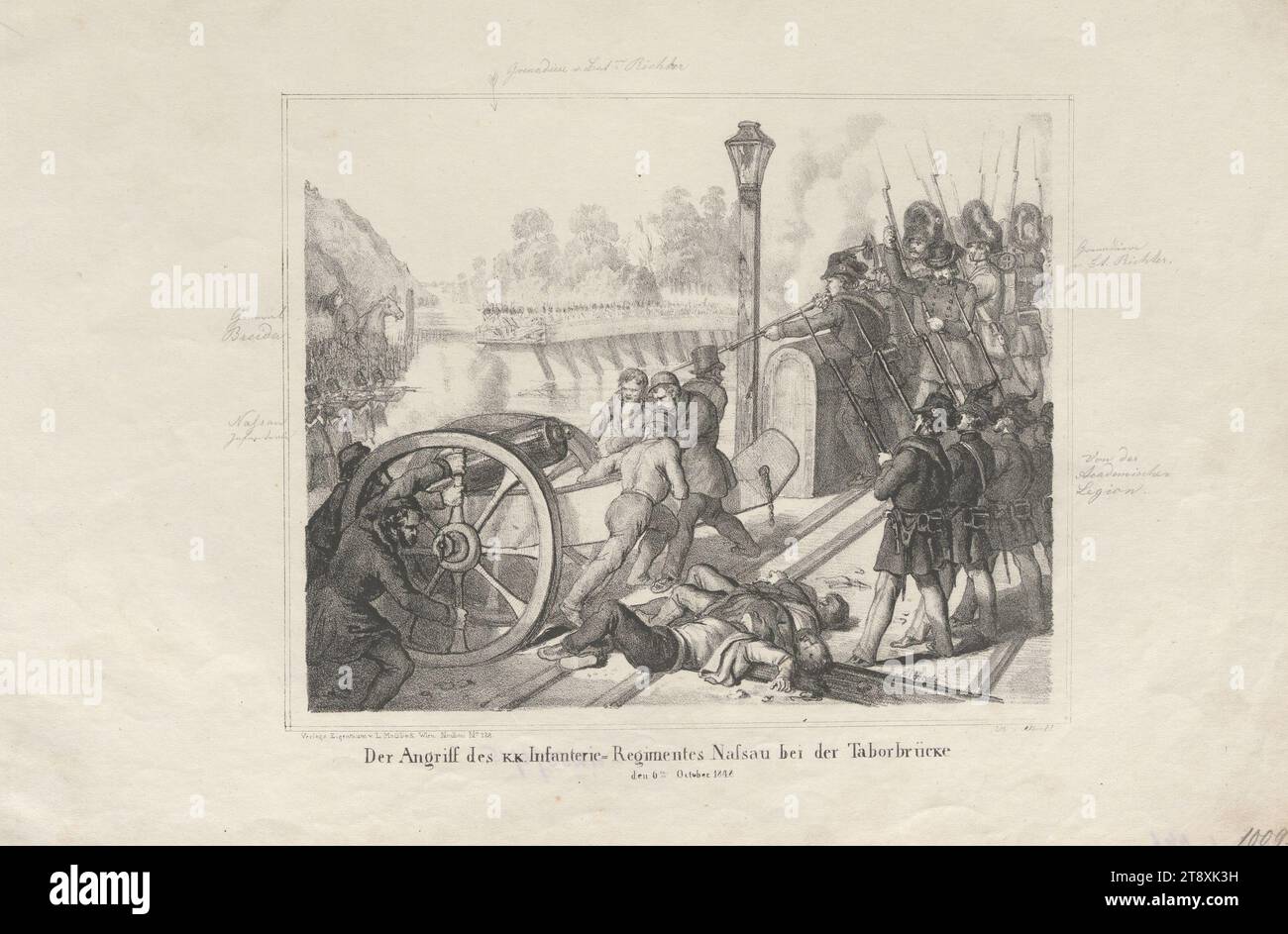 Infanterie regiment nassau bei der taborbrucke hi-res stock photography ...