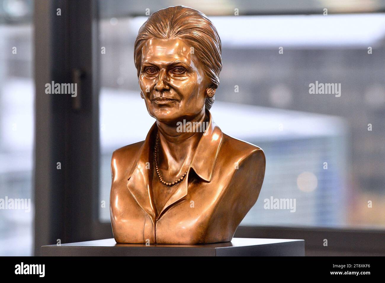 Strasbourg, France. 21st Nov, 2023. Statue of Simone Veil at the ...