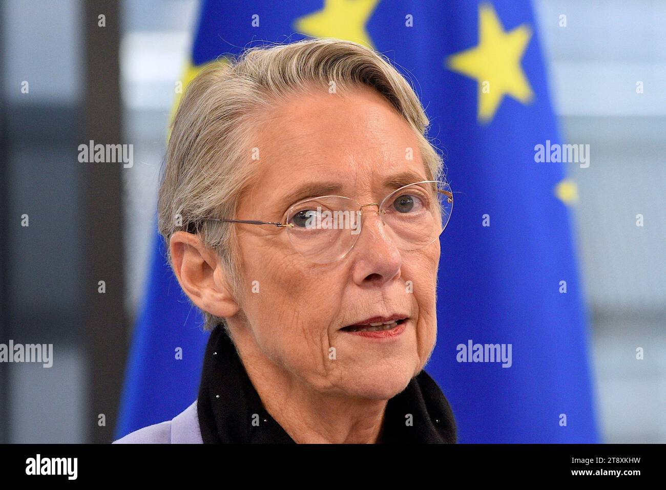 Strasbourg, France. 21st Nov, 2023. French Prime Minister Elisabeth ...