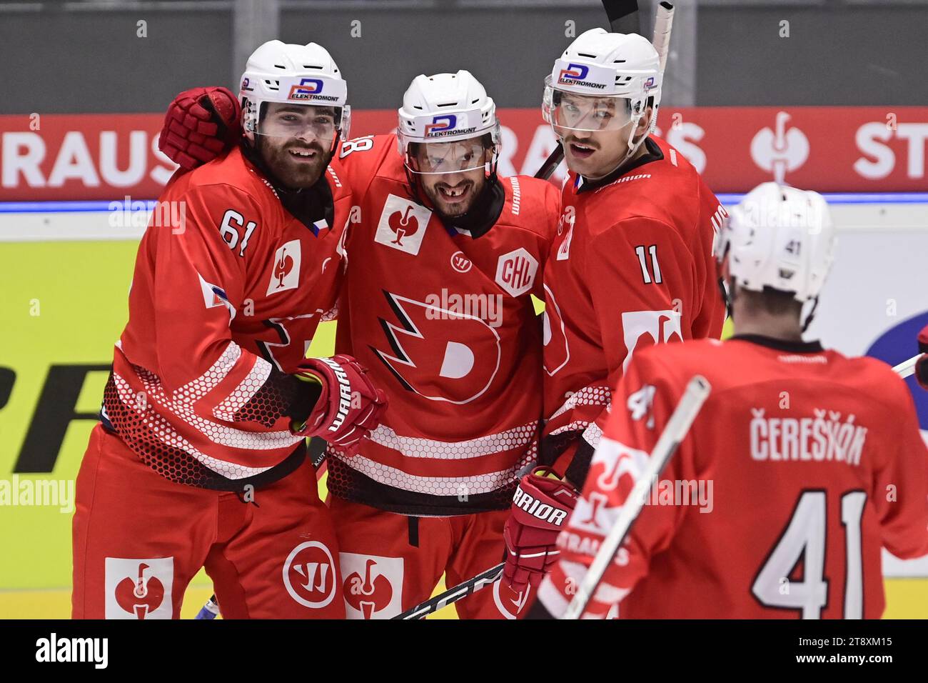 Pardubice, Czech Republic. 21st Nov, 2023. Martin Kaut of Pardubice ...