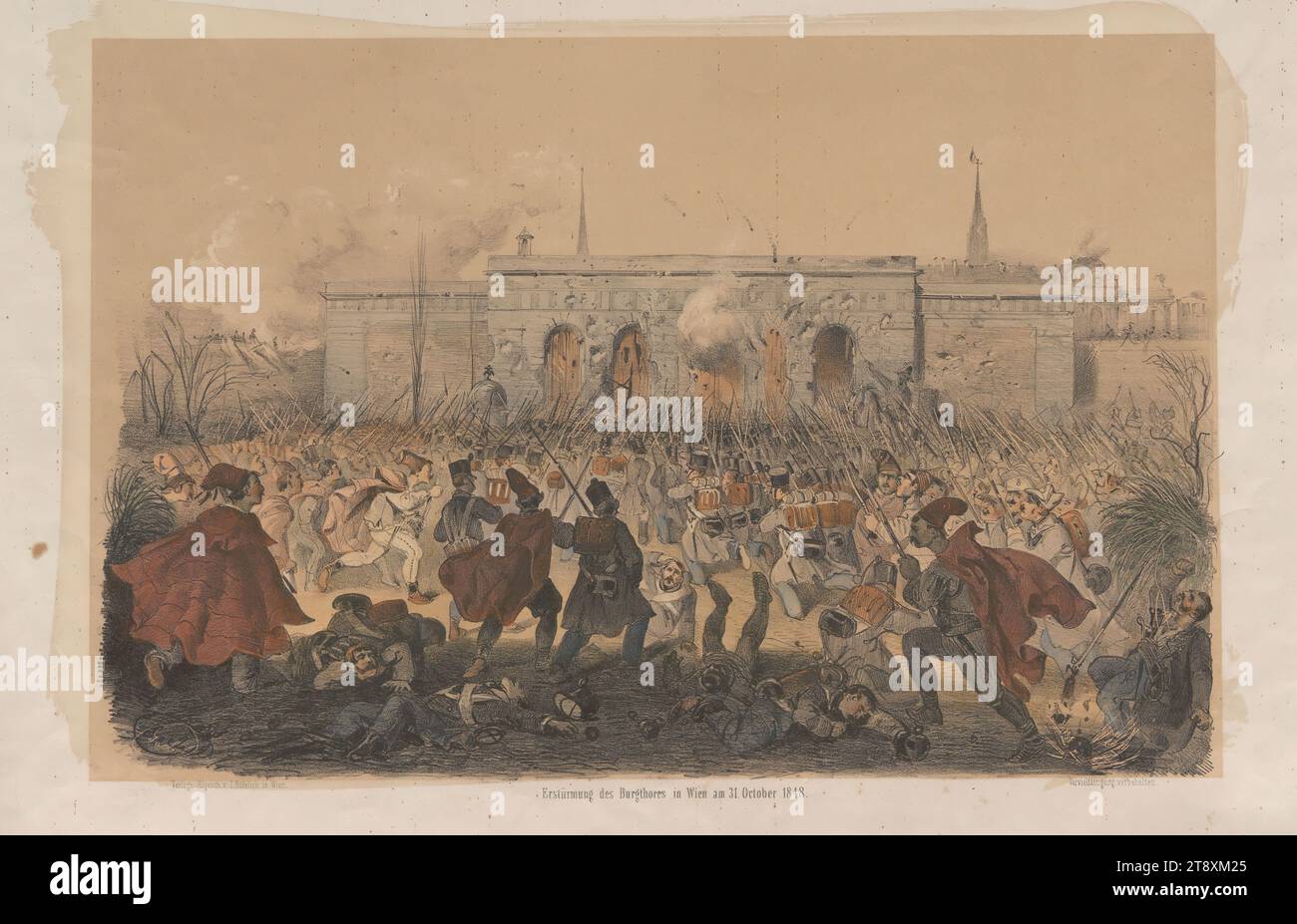 Erstürmung des Burgthores in Wien am 31. Oktober 1848', Carl Anton ...