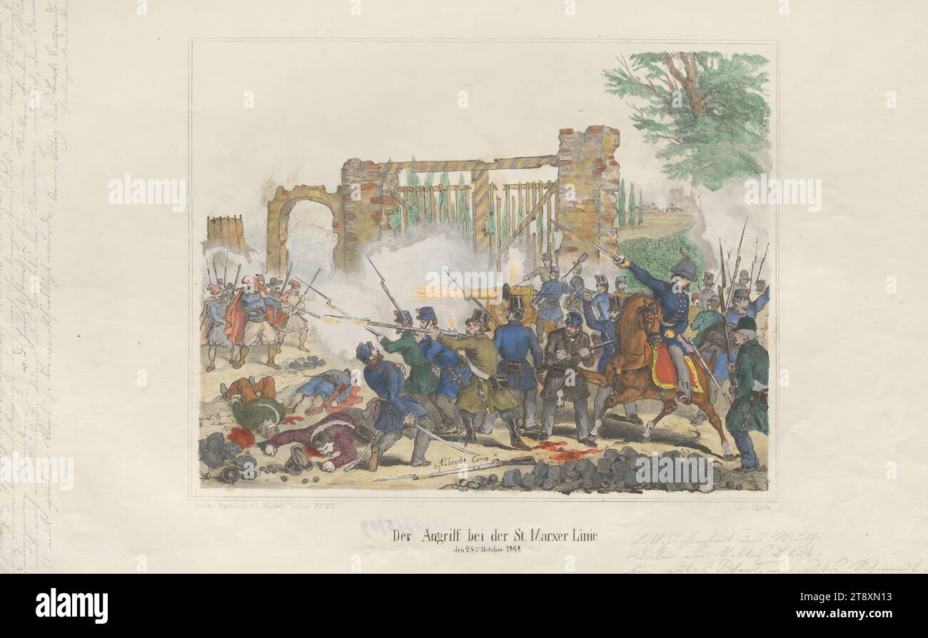 The attack at the St. Marx line, the 28th of October 1848, Joseph ...