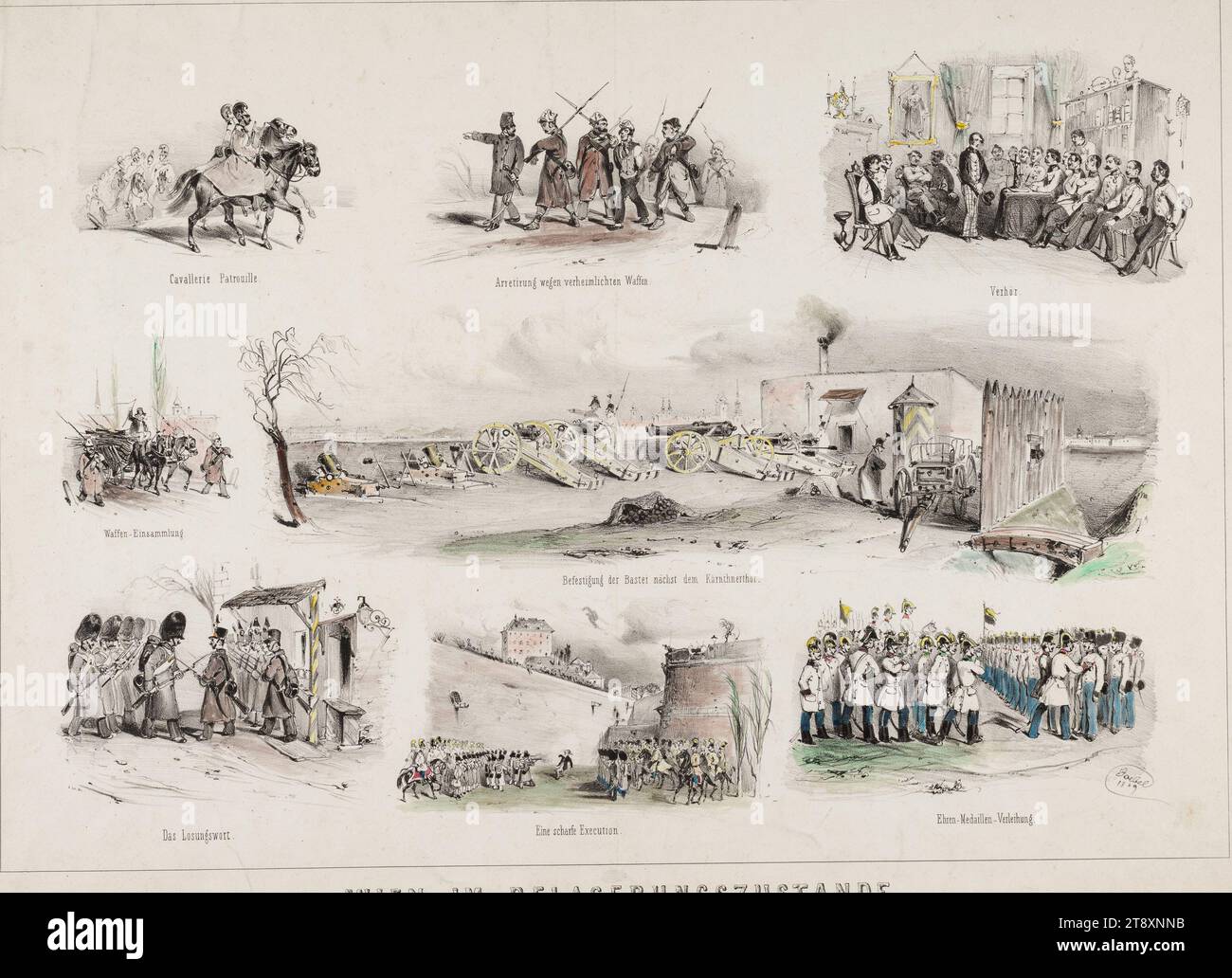 VIENNA UNDER SIEGE, No. 2, Carl Anton Goebel (also Goebel) (1824-1899 ...