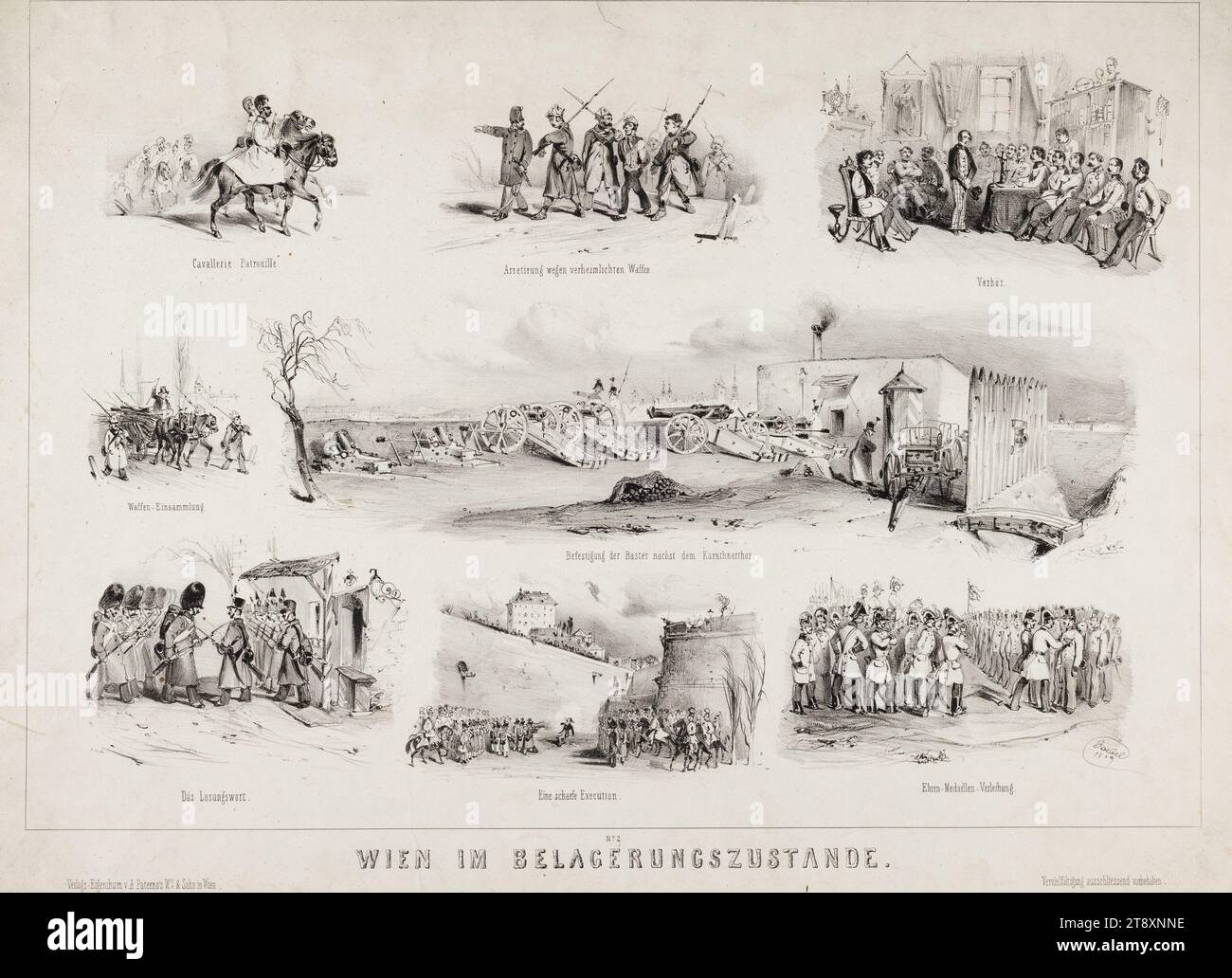 VIENNA UNDER SIEGE, No. 2, Carl Anton Goebel (also Goebel) (1824-1899 ...