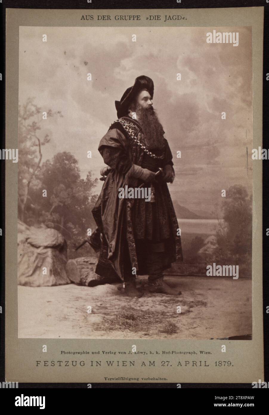 Count August Breuner at the Makartfest procession 1879, Josef Löwy ...