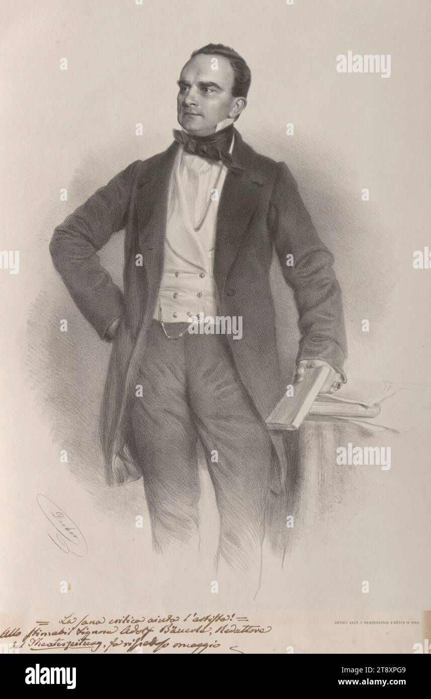 Gaetano Gattinelli, actor, Gabriel Decker (1821-1855), lithograph ...