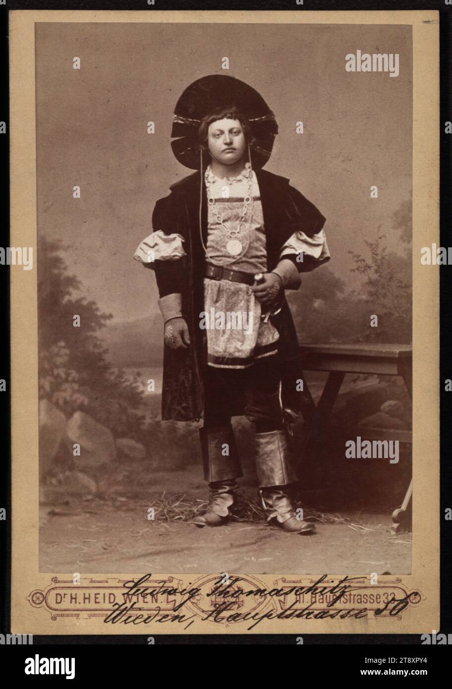 Ludwig Thomaschitz, butcher at the Makartfest procession 1879, Hermann ...