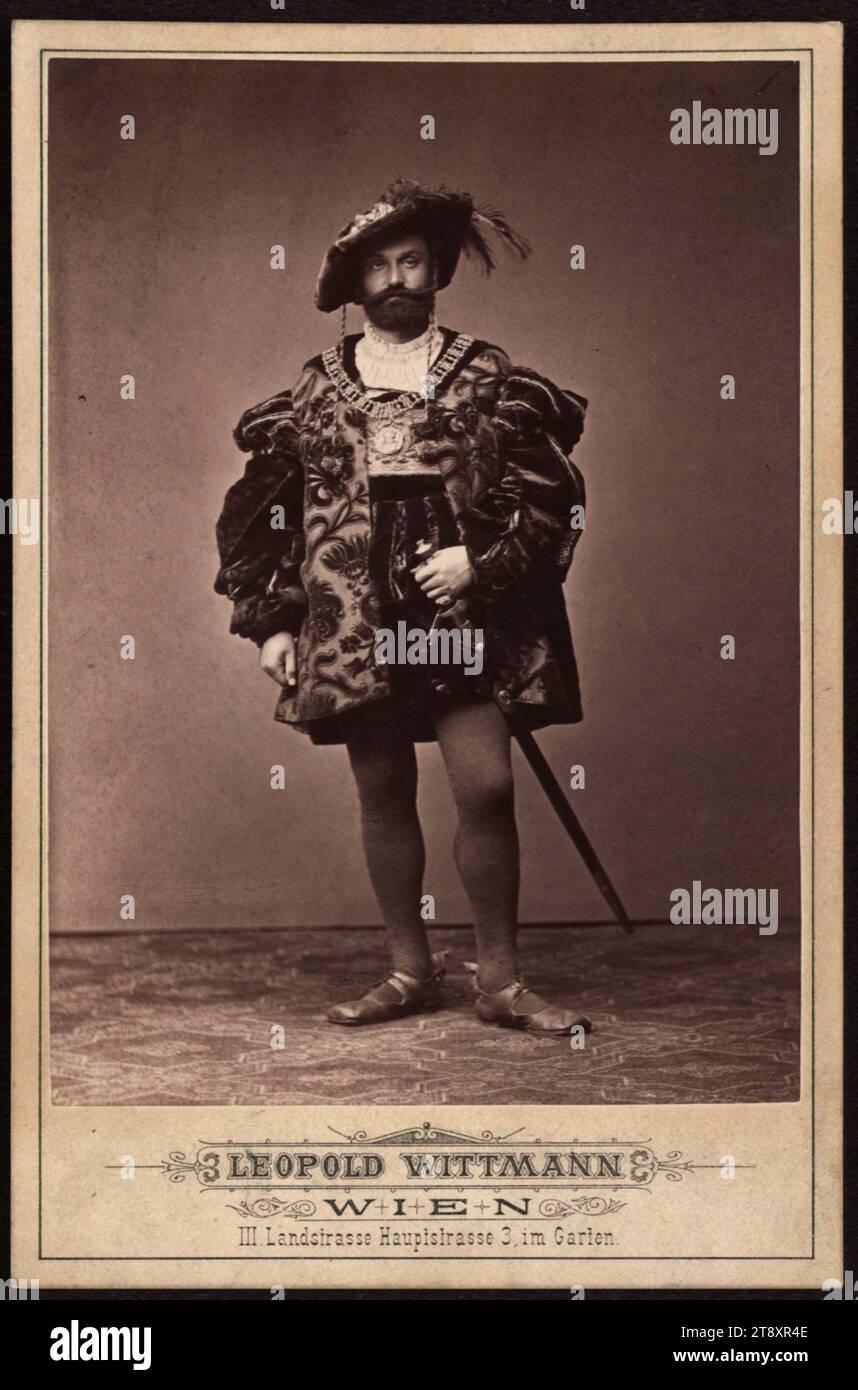 Josef Salzer, tanner at the Makartfest procession 1879, Leopold ...