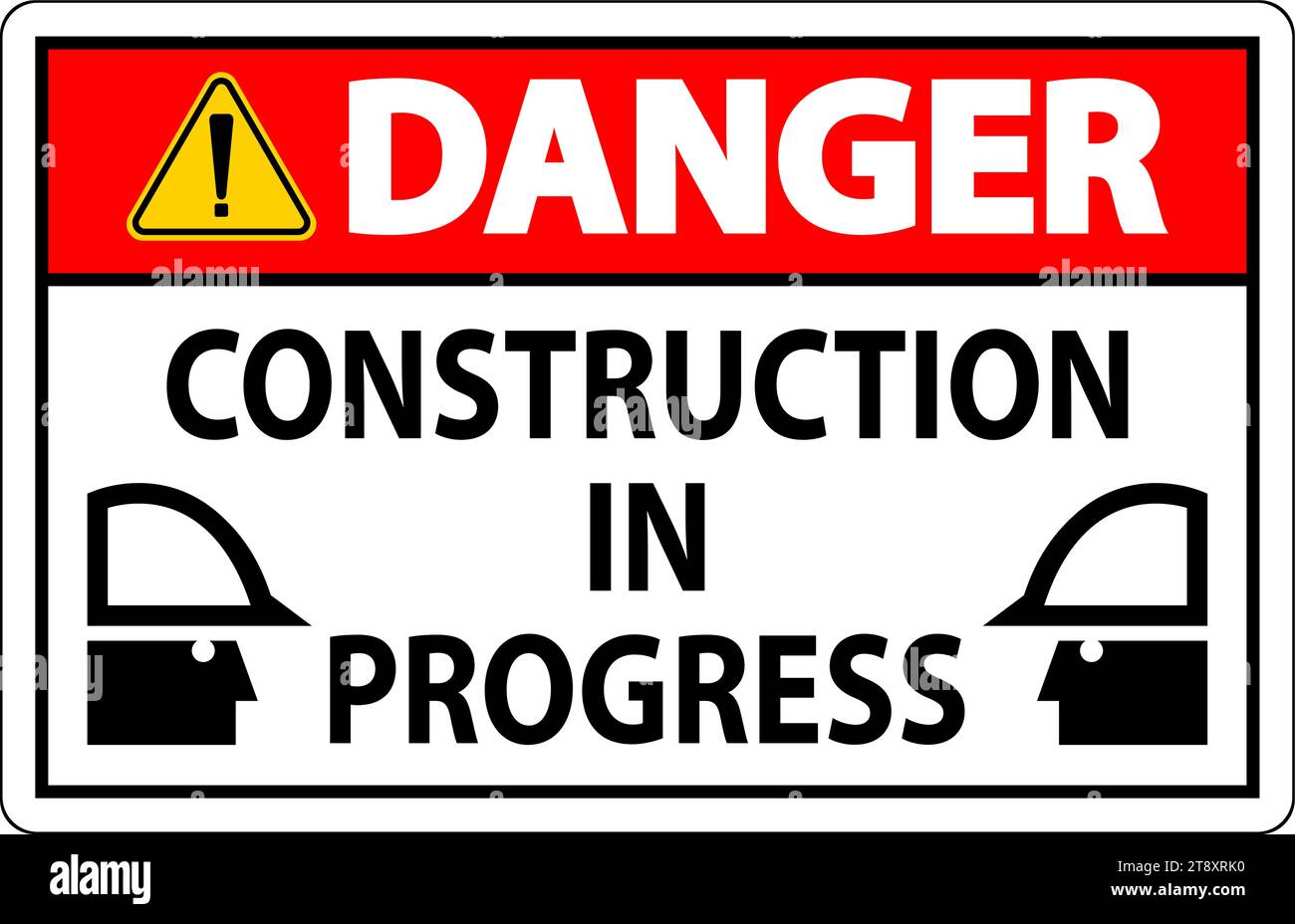 Danger Sign Construction In Progress Stock Vector Image & Art - Alamy