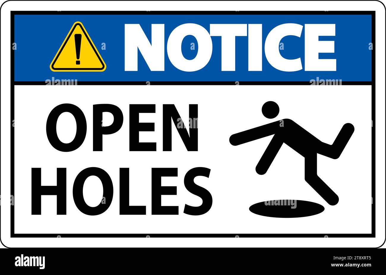 Notice Sign Open Holes Stock Vector Image & Art - Alamy