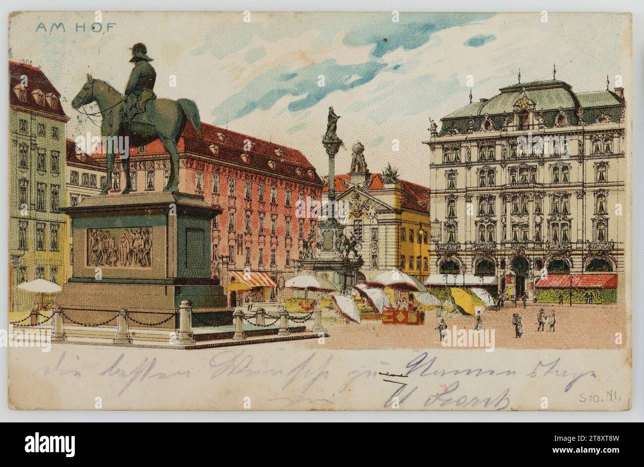 Am Hof, Johannes Miesler (1851-1905), Producer, 1901, coated paperboard ...