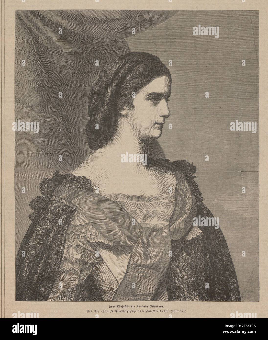 Her Majesty the Empress Elisabeth', Fritz Kriehuber (1834-1871), Artist ...