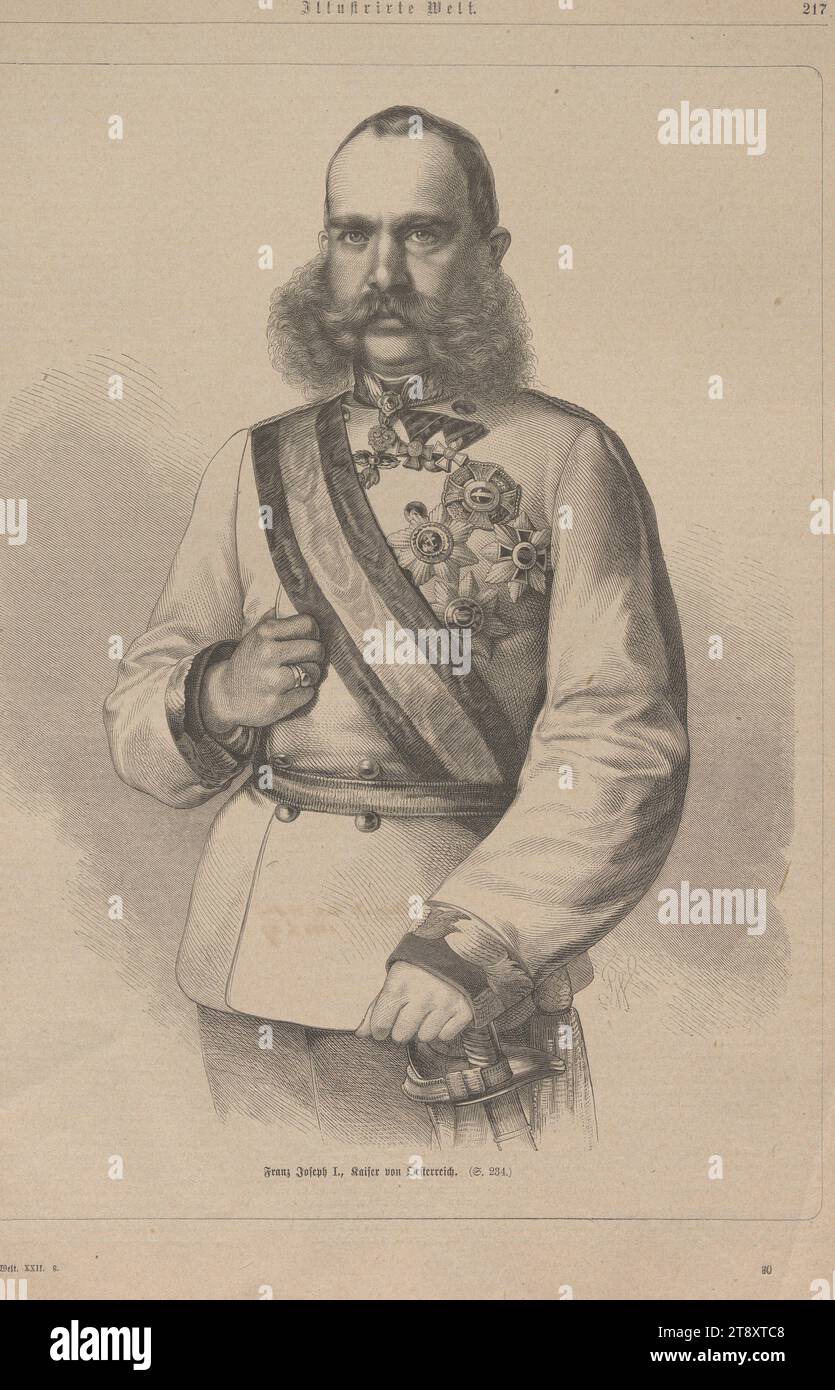 Franz Joseph I., Kaiser von Oesterreich.', Unknown, 1874, paper, wood ...