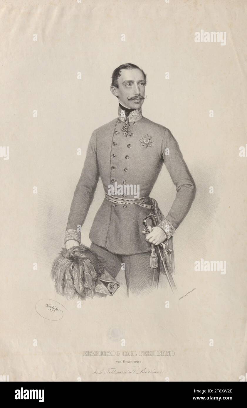 ERZHERZOG CARL FERDINAND von Oesterreich, k. k. Feldmarschall-Lieutnant ...