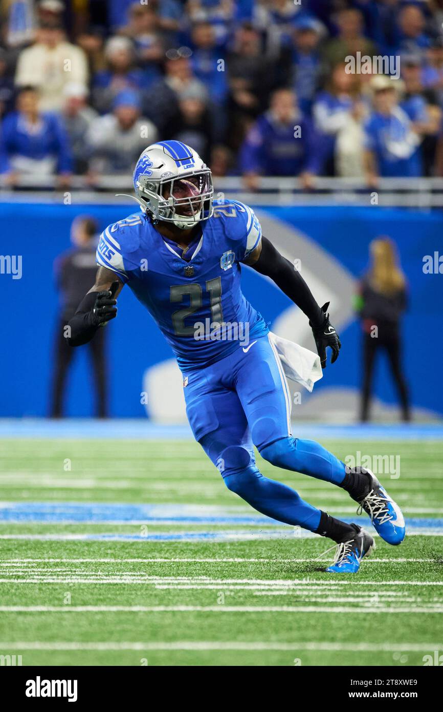 Detroit Lions safety Tracy Walker III (21) pursues a play on defense ...