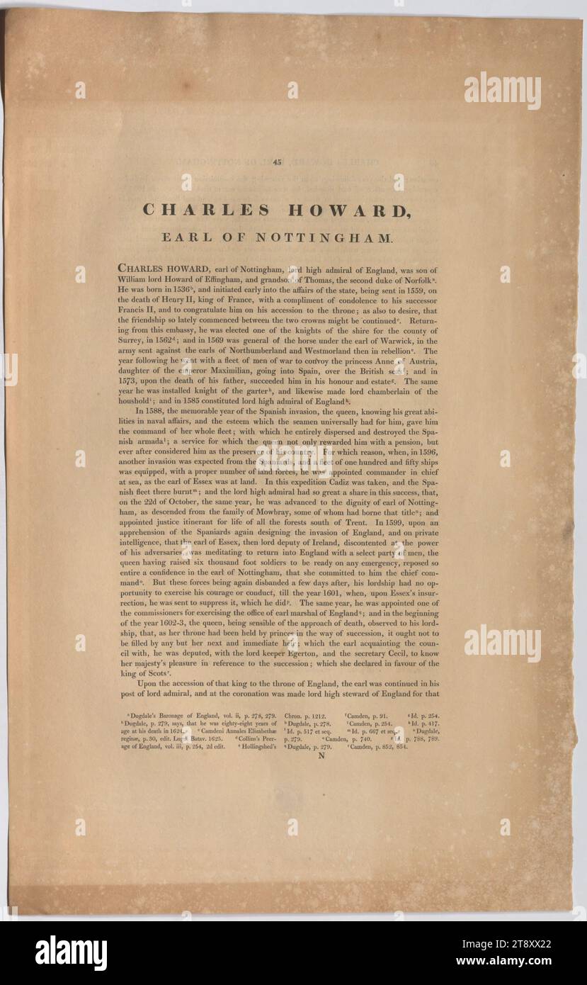 Charles howard earl hi-res stock photography and images - Alamy Charles howard earl hi-res stock photography and images - Alamy