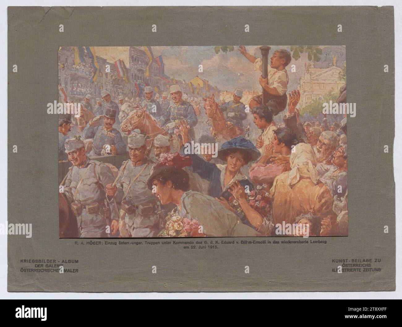 Entry of Austro-Hungarian troops under General Böhm-Ermolli into the ...