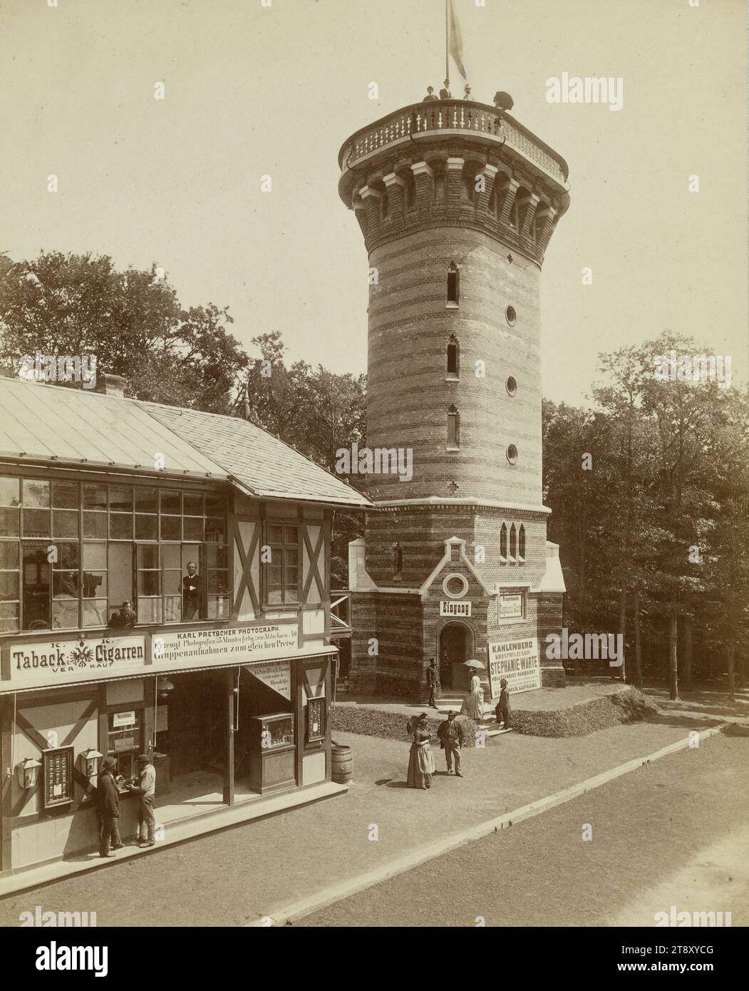 19th, Kahlenberg - Stephaniewarte, Victor [also: Viktor] Angerer (1839 ...