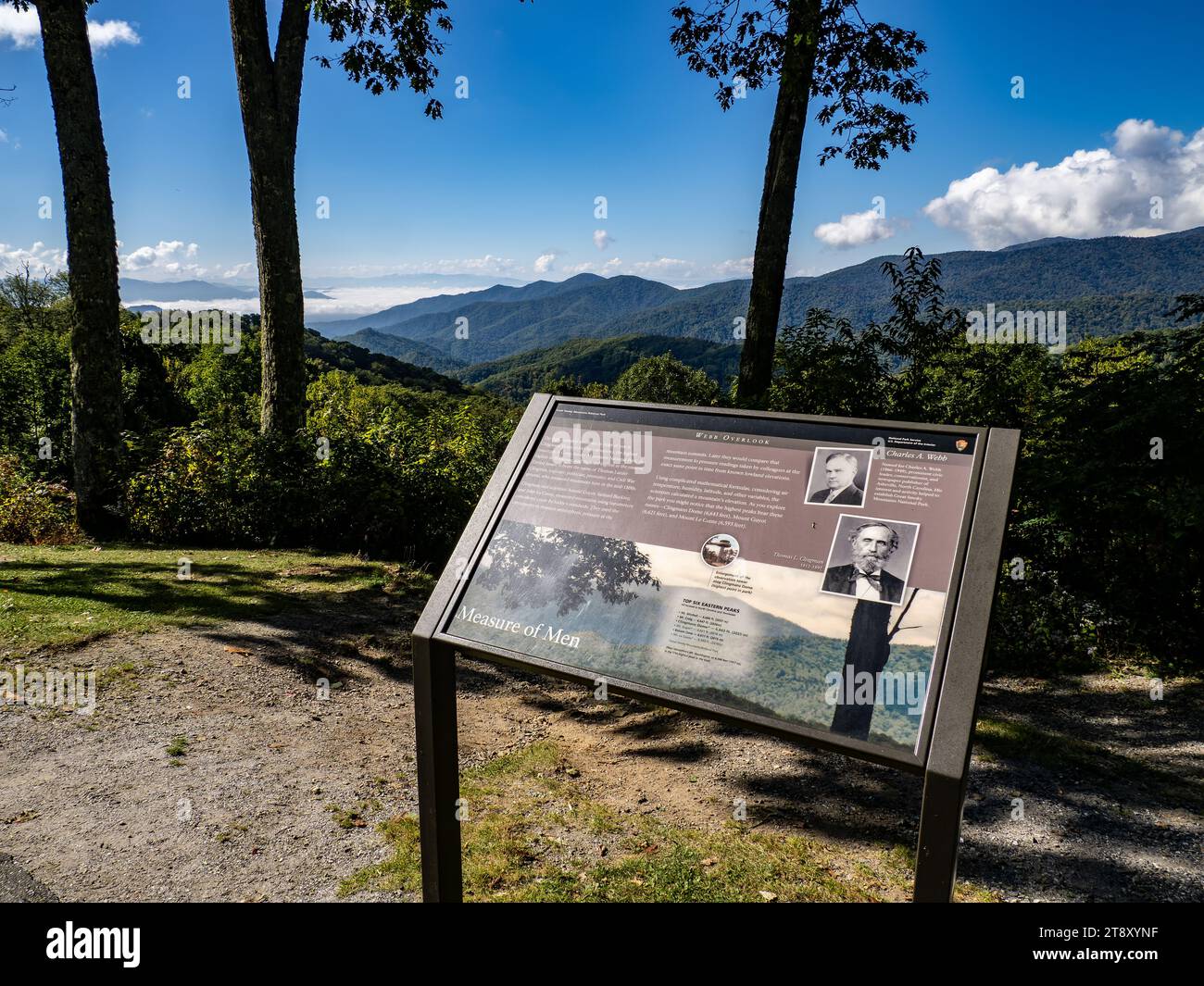 The Webb Overlook on the Blue Ridge Parkway in North Carolina ...