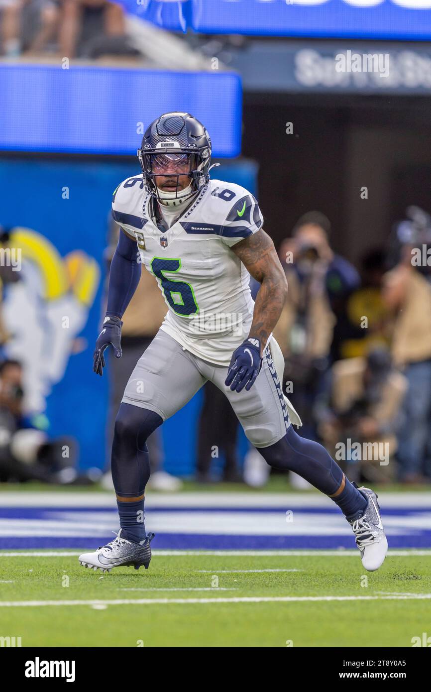 Seattle Seahawks safety Quandre Diggs (6) against the Los Angeles Rams ...
