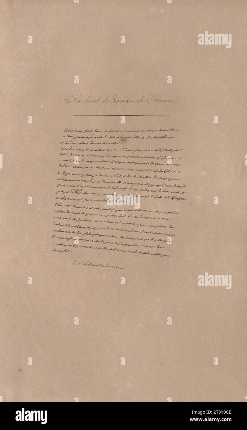 Le cardinal de lomenie hi-res stock photography and images - Alamy