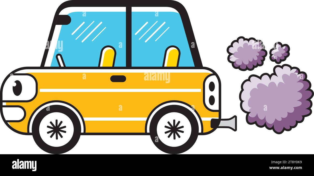 Car smoke air pollution Stock Vector Image & Art - Alamy