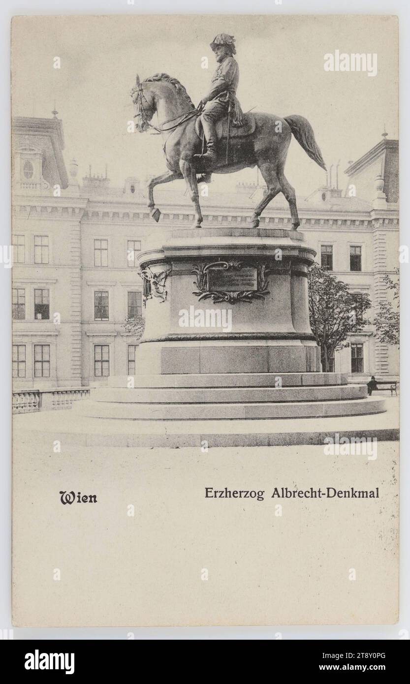 Vienna. Archduke Albrecht monument, Brüder Kohn KG (B. K. W. I ...