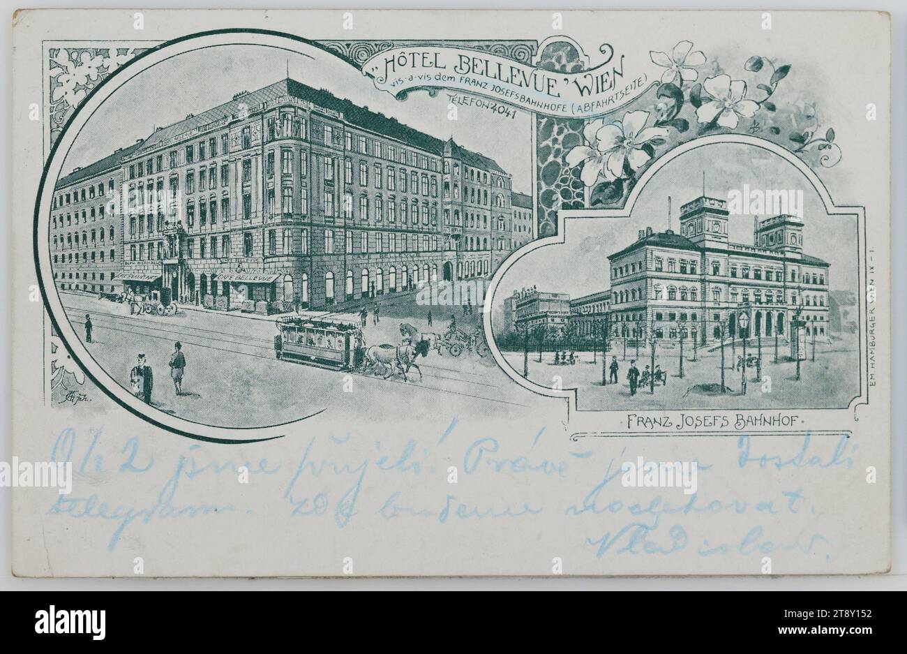 Hotel Bellevue Wien, E.M. Hamburger, Producer, 1900, coated paperboard ...