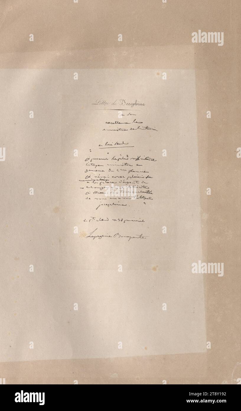 Lettre de josephine hi-res stock photography and images - Alamy
