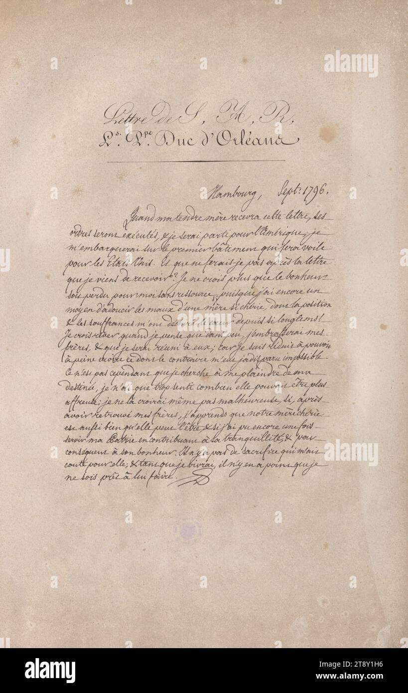 Lettre de s hi-res stock photography and images - Alamy