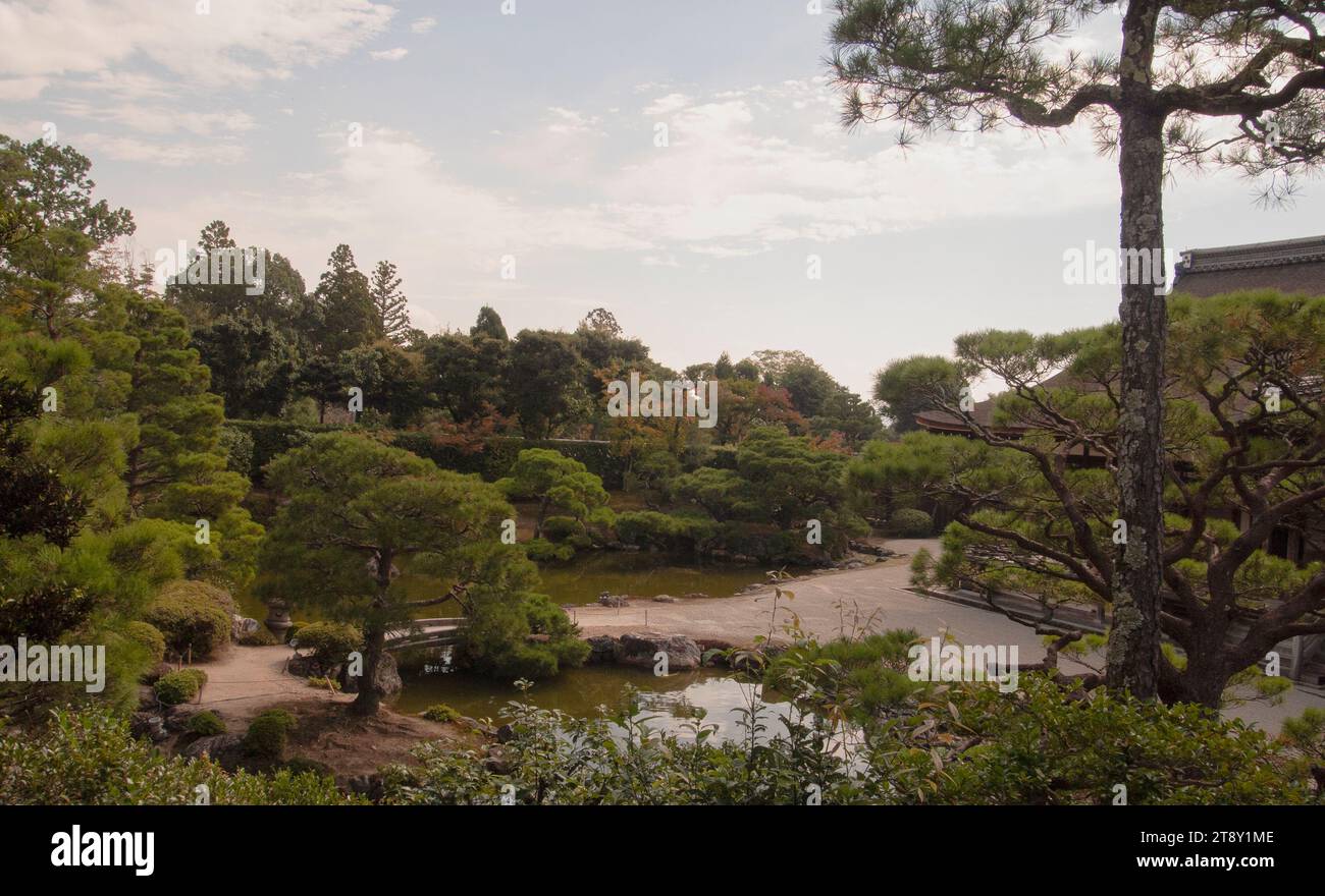 The famous World Heritage Buddhism and Zen temple, Ninnaji in Kyoto ...