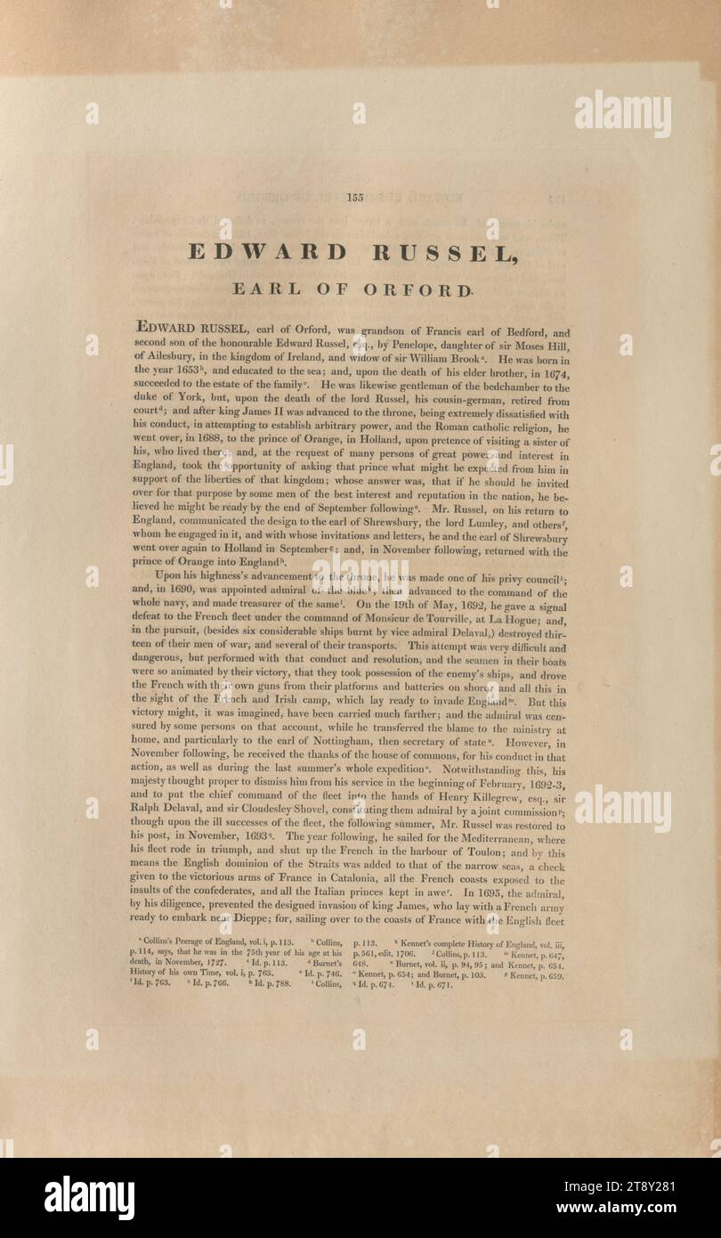 Earl of orford edward russel hi-res stock photography and images - Alamy