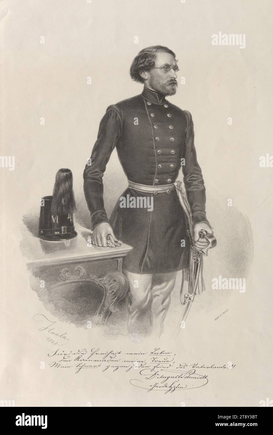 Dr. August Schmidt Garde Hptm.', Anton Haala, Artist, Johann Rauh (1803 ...
