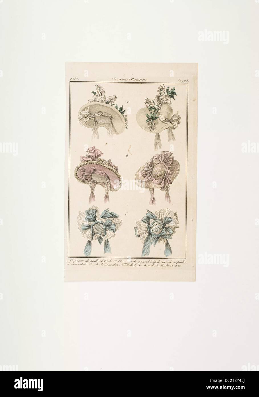 Fashion plates 1830 hi-res stock photography and images - Alamy