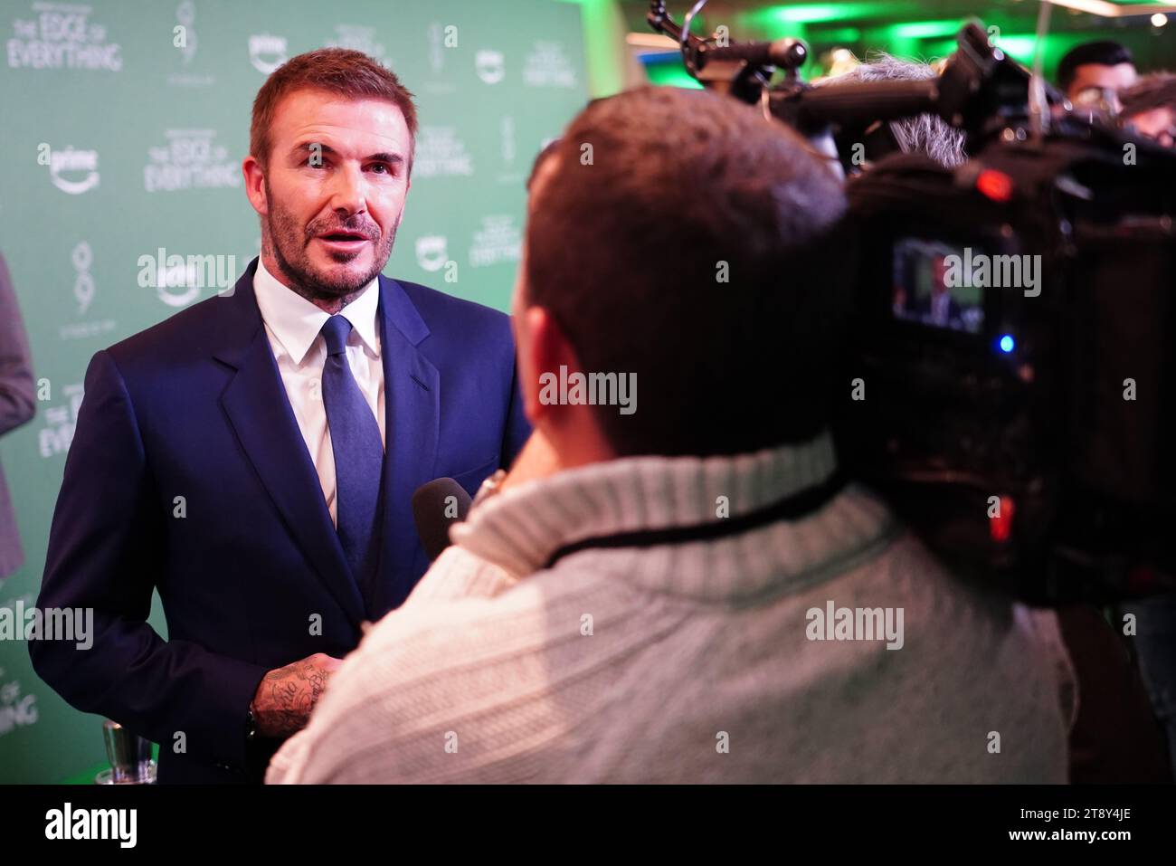David Beckham attending the premiere of Ronnie O'Sullivan: The Edge Of ...