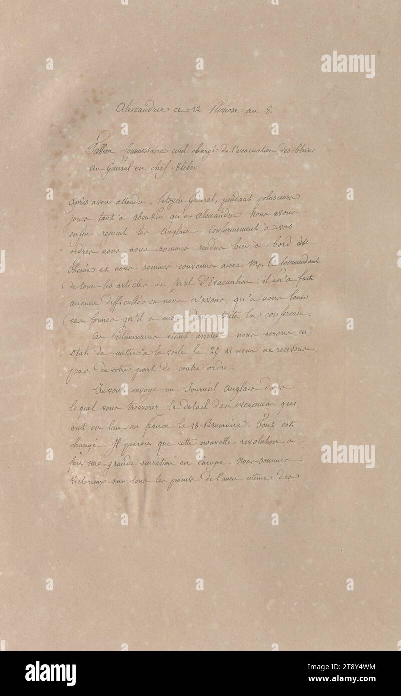 Letter from Jean Lambert Tallien, 1800, Unknown, 1800, paper, print ...