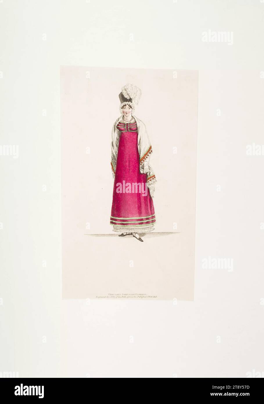 Fashion image: A figure, Parisian ladies fashion, Unknown, 1815, paper ...