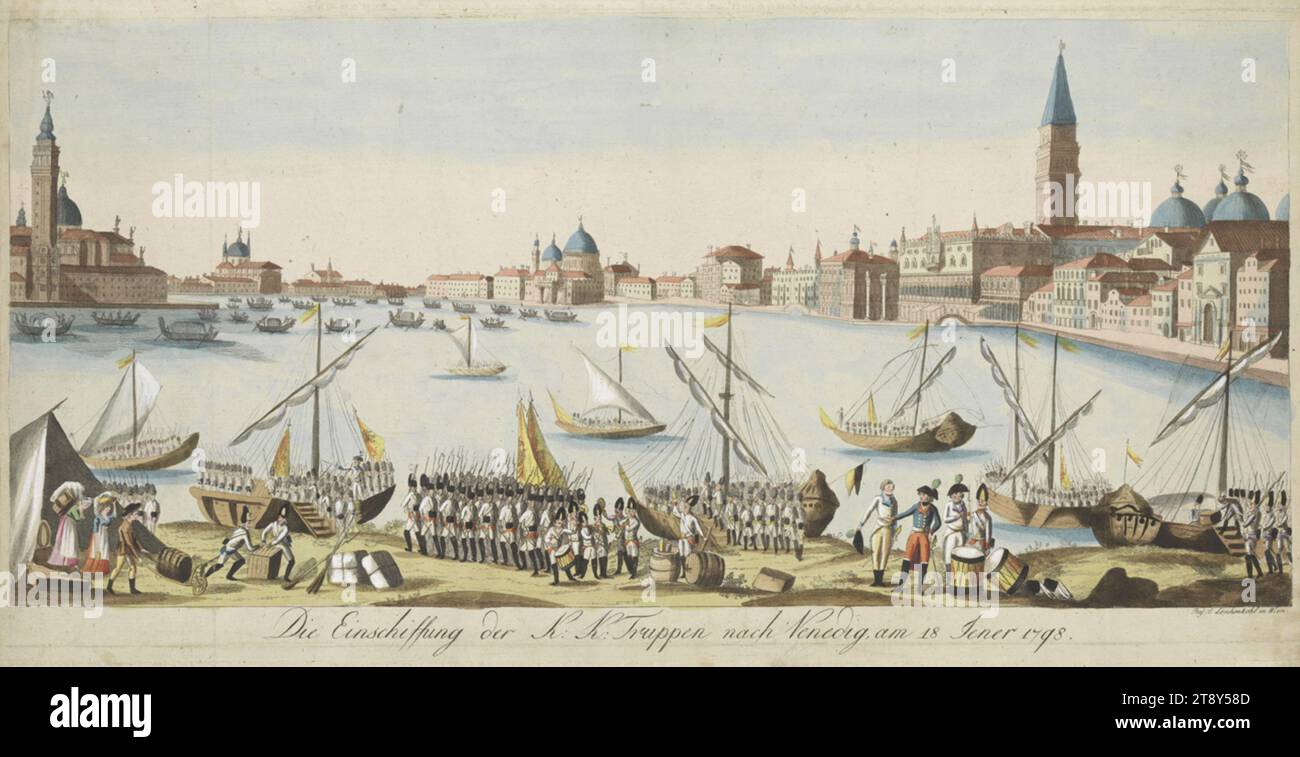 The embarkation of the imperial and royal troops to Venice on January ...
