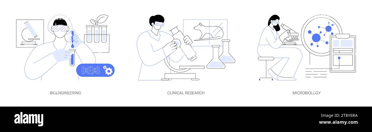 Medical research isolated cartoon vector illustrations se Stock Vector ...