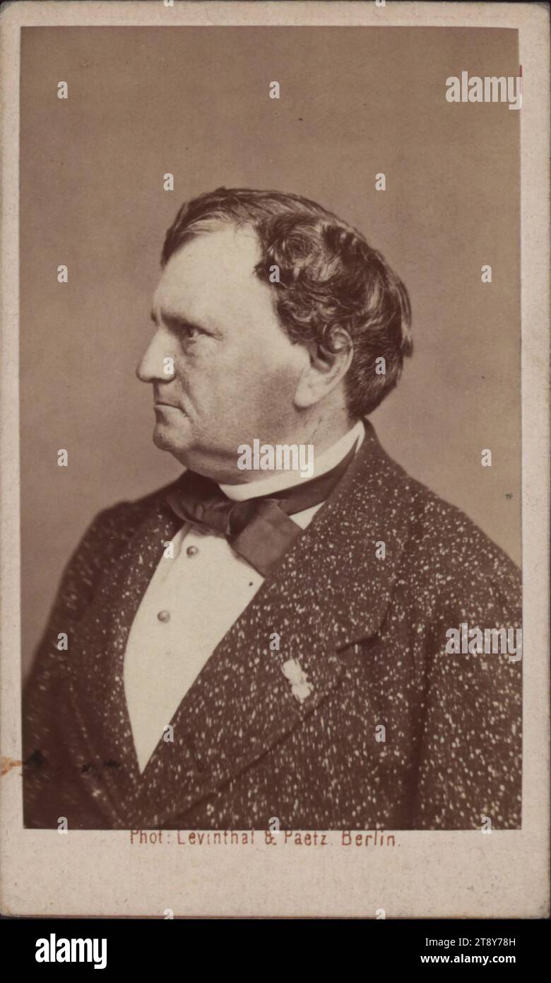Franz Wallner (1810-1876), actor, Levinthal and Paetz, photo studio ...