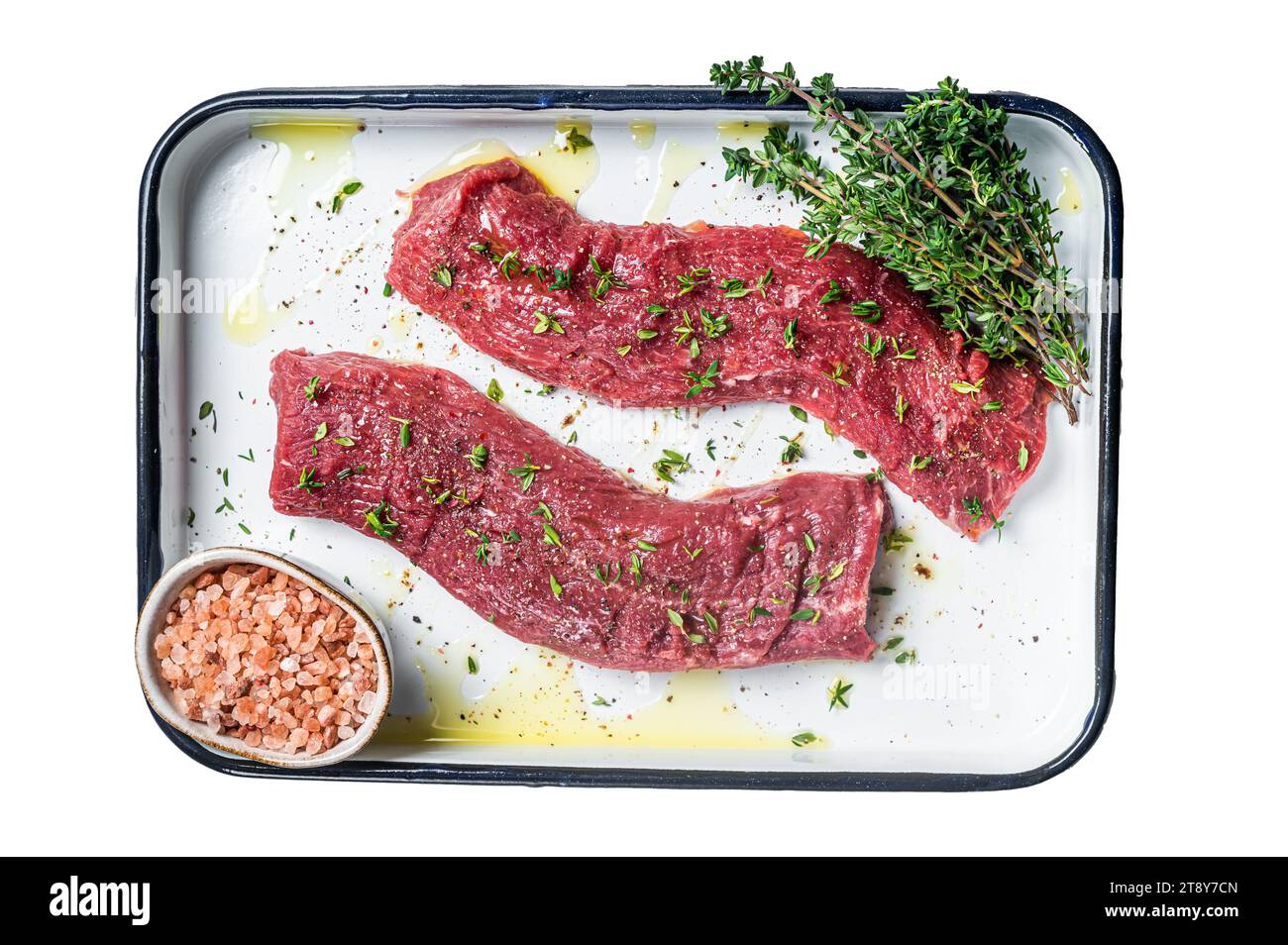 Fresh lamb sirloin meat, Mutton tenderloin fillet with herbs and spices ...