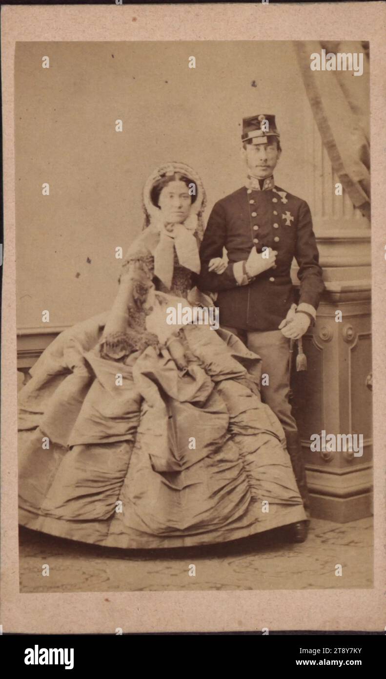 Archduke Wilhelm of Austria (1827-1894) with his sister Archduchess ...
