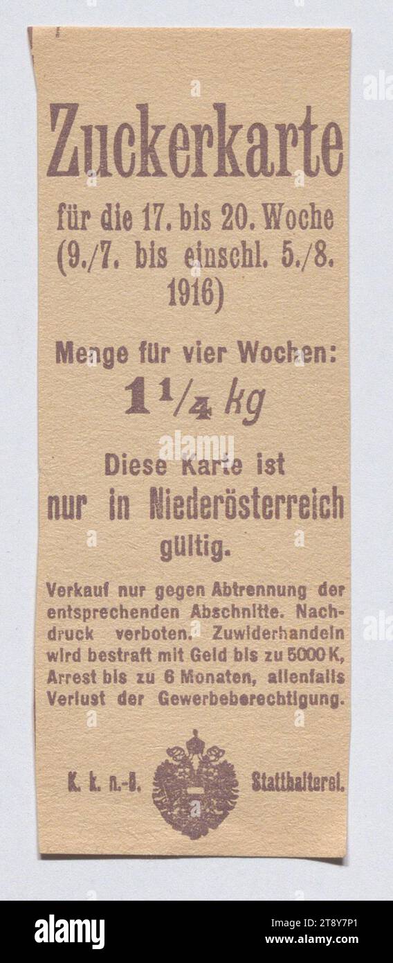 World war i sugar ration stamps hi-res stock photography and images - Alamy