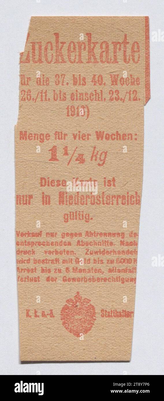 World war i sugar ration stamps hi-res stock photography and images - Alamy