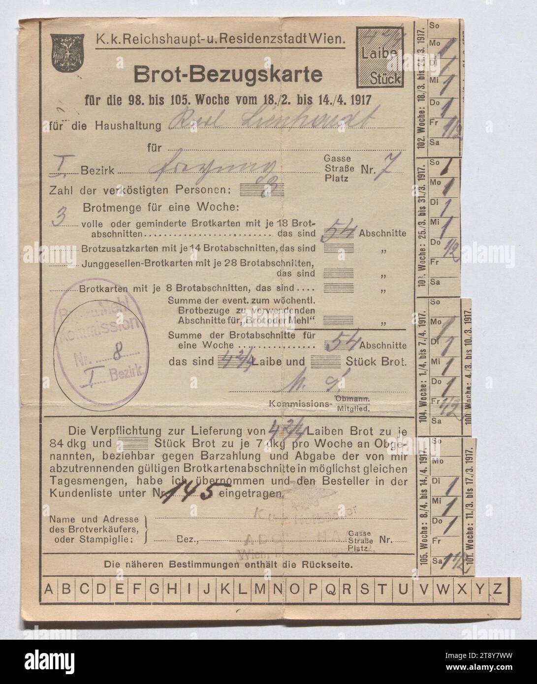 World war i ration card hi-res stock photography and images - Alamy