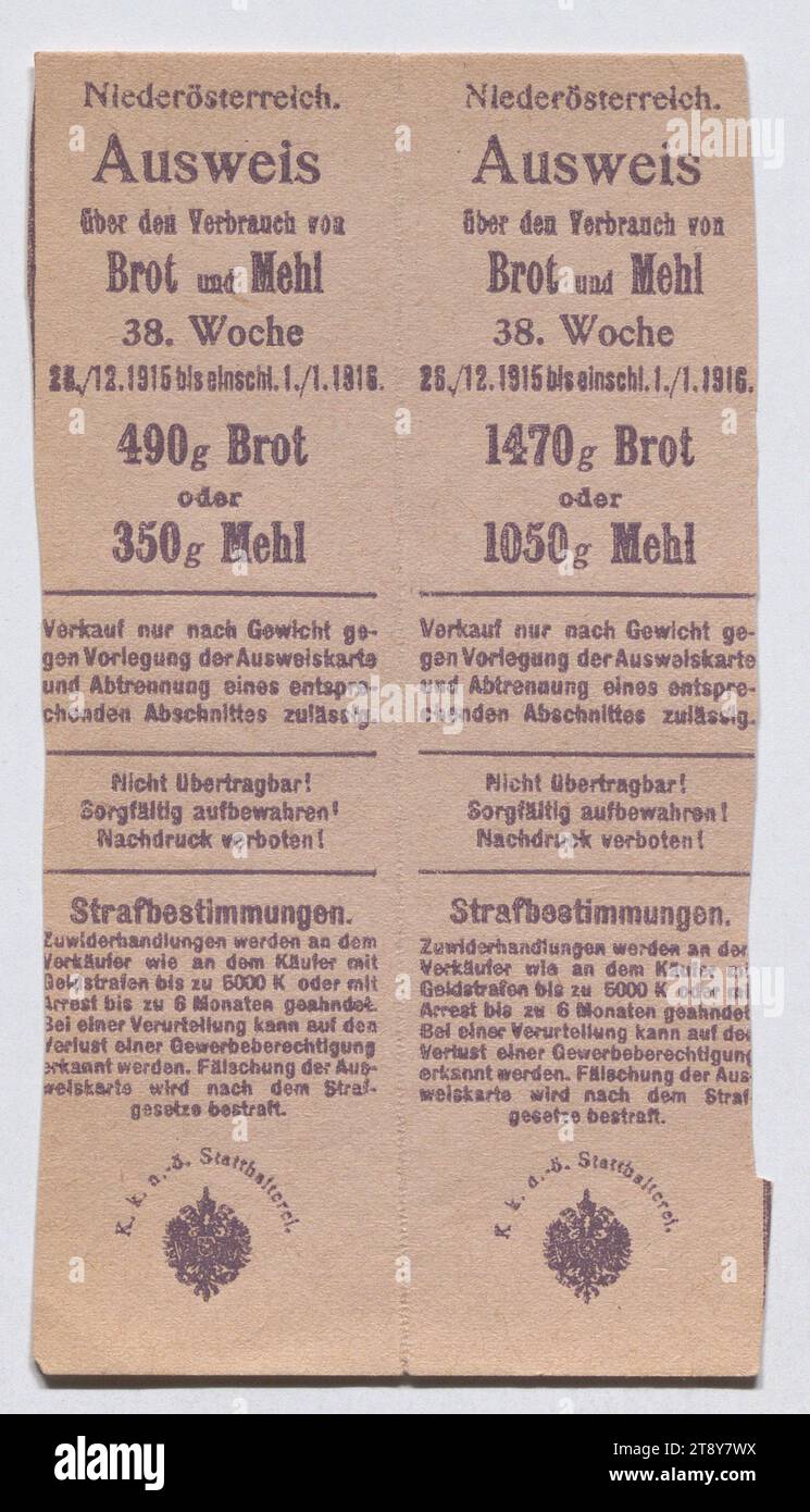 Food ration card for bread hi-res stock photography and images - Alamy