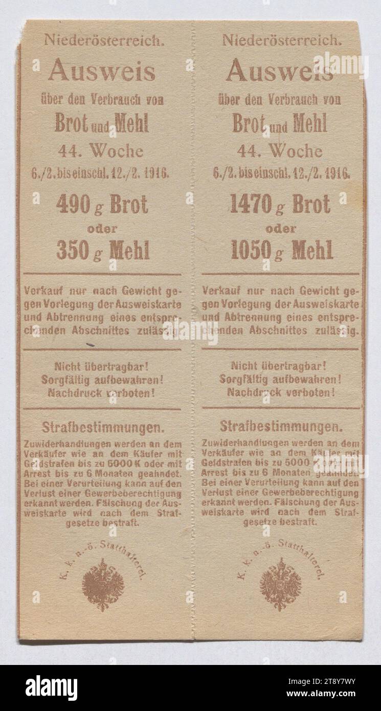 Food ration card hi-res stock photography and images - Alamy